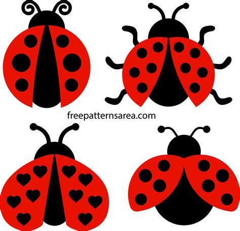Image result for Free Printable Ladybug Pattern