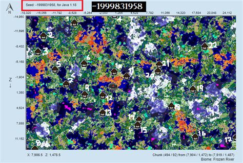 Image result for Seed Map Swamp Minecraft