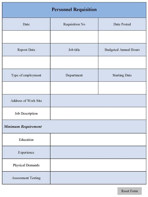 Image result for Work Requisition Form