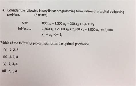 Image result for Binary Linear Programming