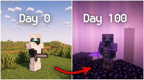 Image result for Minecraft 100 Days Speedrun