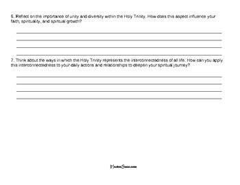 Image result for Trinity Worksheet