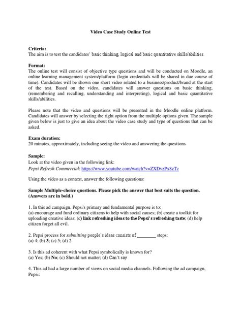 Image result for Case Study Video Good Examples