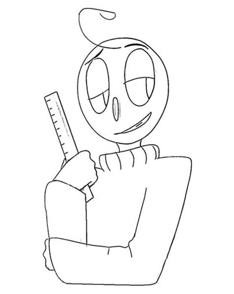 Image result for Baldi Basics Coloring Pages