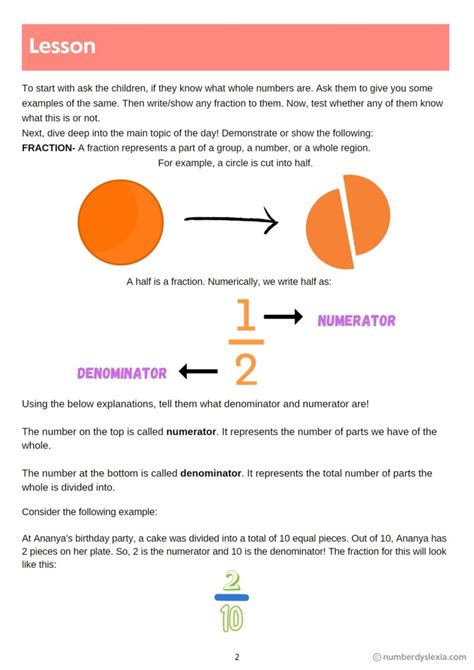 Image result for Fraction Lesson Plan 4th Grade PDF