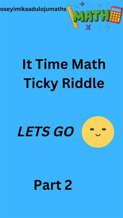 Image result for Tricky Math Riddles