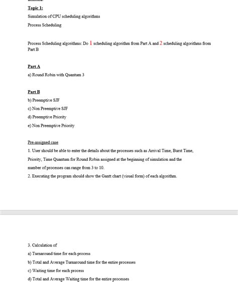 Image result for Process Time Chart Scheduling Algorithms