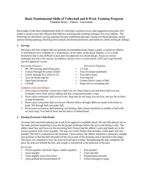 Image result for Volleyball Training Program