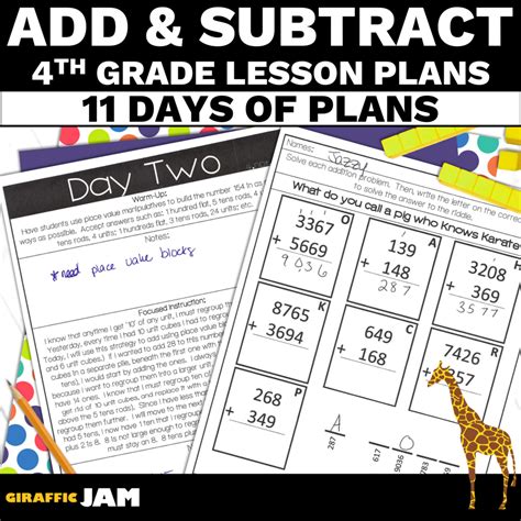 Image result for 4th Grade Lesson Math Template