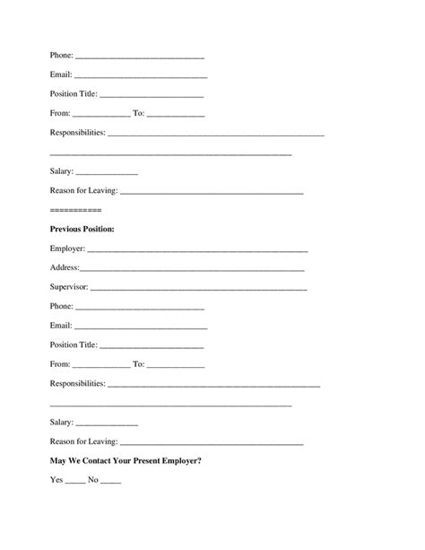 Image result for Sample Job Application Form