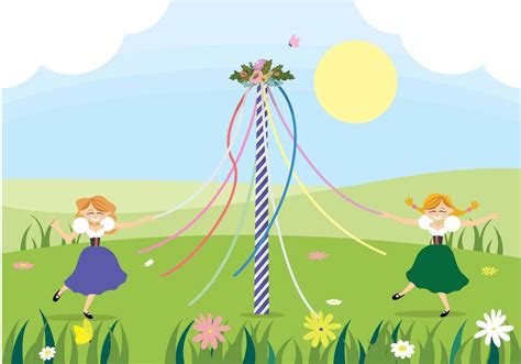 Image result for Maypole Dancing GIF