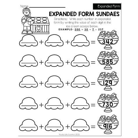 Image result for Expanded Form 2nd Grade Math Worksheets