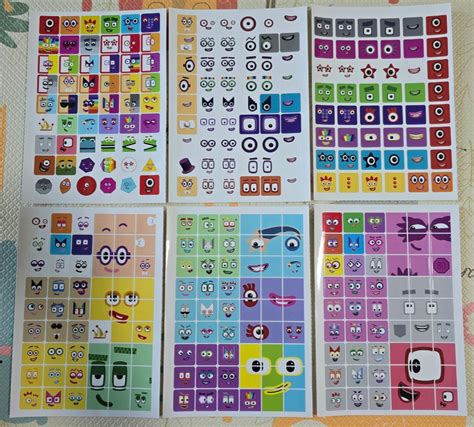 Image result for NumberBlocks Face Stickers