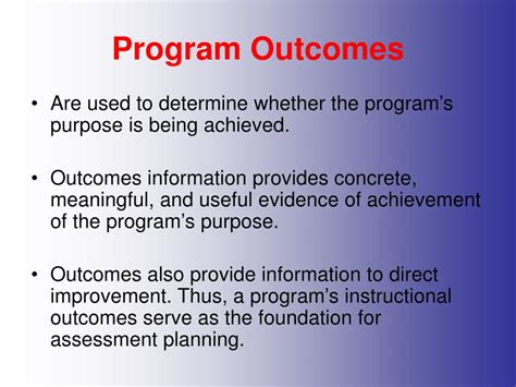 Image result for Program Outcomes Template