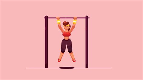 Image result for Pull-Ups Exercise Animated