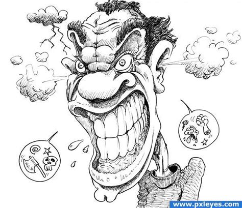 Angry Face Drawing at PaintingValley.com | Explore collection of Angry ...