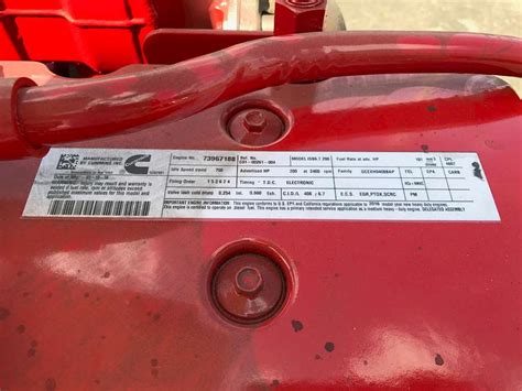 Image result for Cummins Engine Serial Number