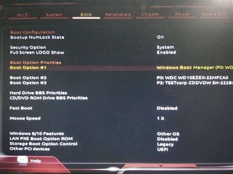 Image result for Boot Setting Configuration
