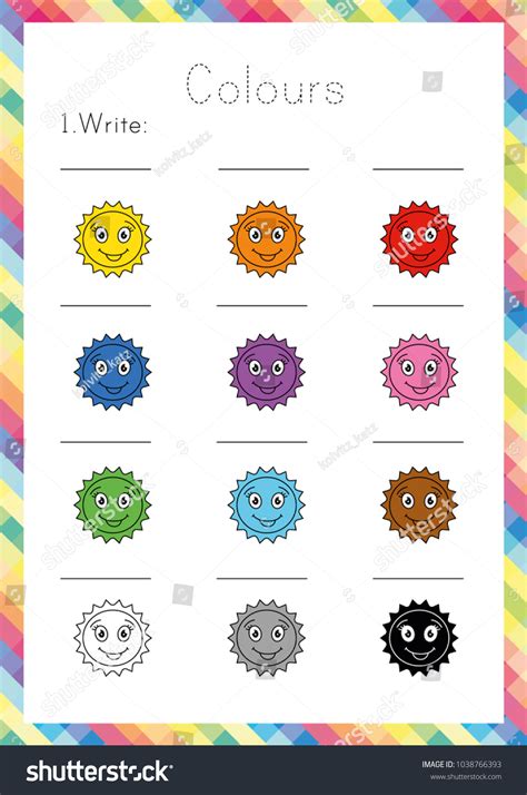 Image result for Colours Worksheet