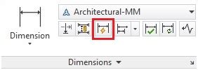 Image result for AutoCAD Dimension Panel