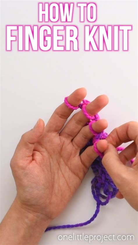Image result for Finger Knitting Patterns