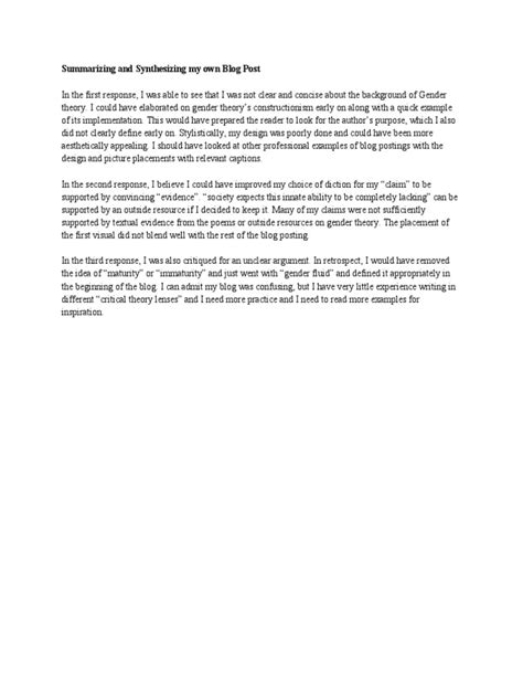 Image result for Synthesizing vs Summarizing