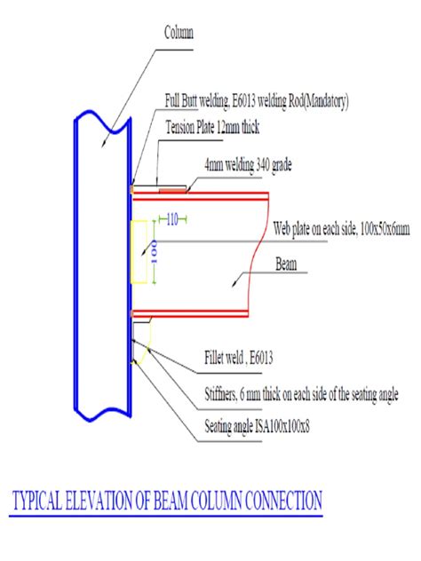 Image result for Coulmn Connection Drawing in Steel Structure