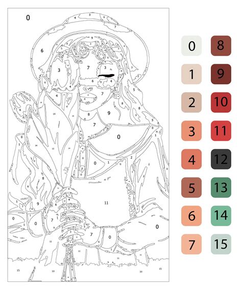 Image result for Adult Coloring Pages by Numbers Printable