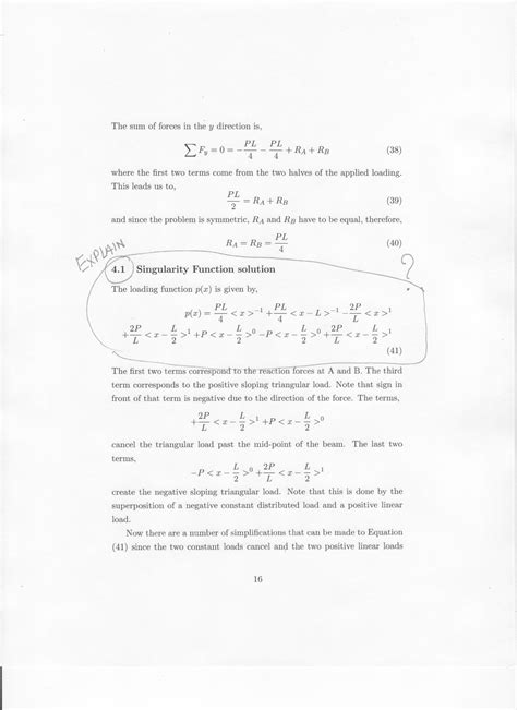 Image result for Singularity Functions Uniform Load Example