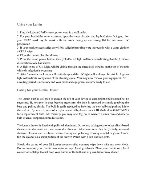 Image result for Lumin CPAP Cleaner Directions