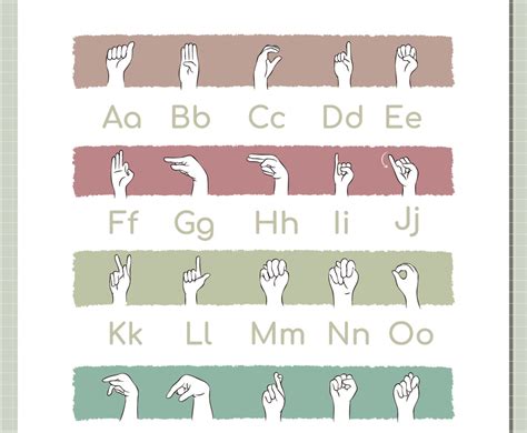 American Sign Language Alphabet Vector Art & Graphics | freevector.com