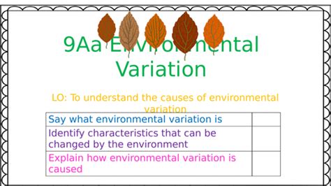 Image result for Environmental Variation