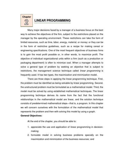 Image result for Linear Programming Cover Page