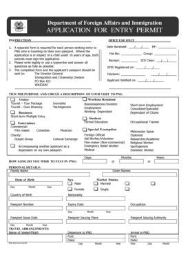 Image result for Entry Permit Application Form