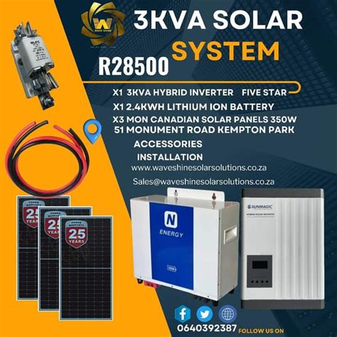 Image result for Solar System Connection of 3KVA