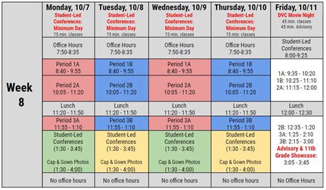 Image result for Week 8 Printable Schedule