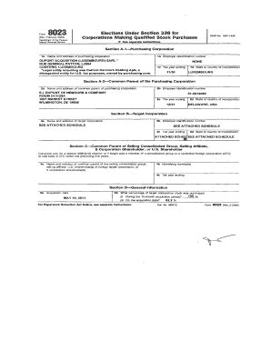 Image result for Form 8023 Example