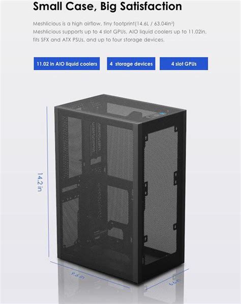 Image result for Ssupd Meshlicious Mini-ITX Small Form Factor