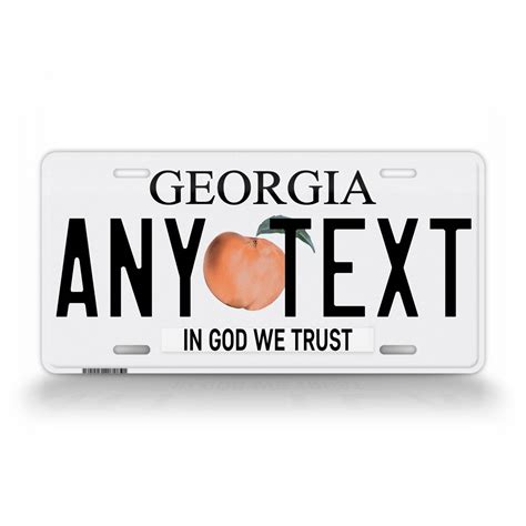 Image result for Georgia State License Plate