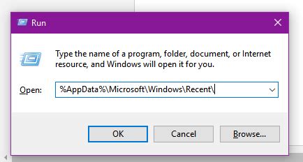 Image result for Run Recent Files