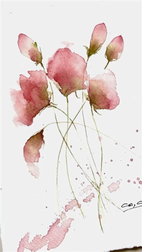 Image result for Watercolour Poppies Tutorial