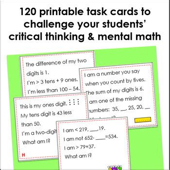 Image result for Number Talk Task Cards