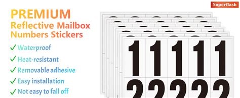 Image result for 1 Inch Mailbox Numbers
