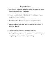 Image result for Exercise 1 Enzyme Specificity