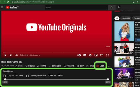 Image result for How to Loop YouTube