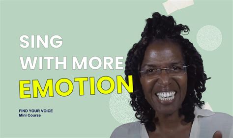 Image result for How to Sing without Emotion Examples