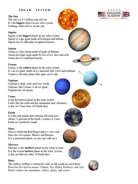 Image result for Solar System Notes PDF Download