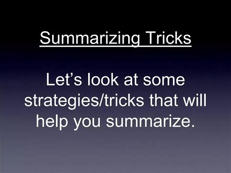 Image result for Summarizing PowerPoint