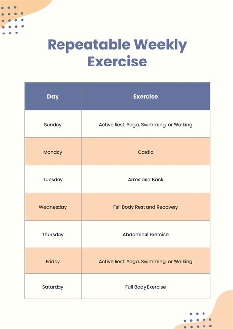 Image result for Exercise Template