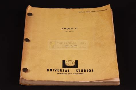 Image result for Writing Jaws Script